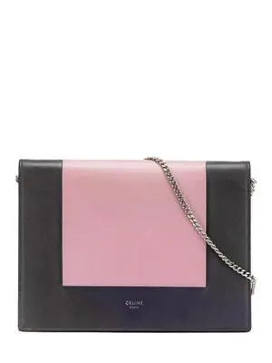 CELINE 2018 Leather Frame Wallet On Chain Crossbody Bag