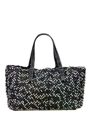 Bottega Veneta Large Intrecciato Lido Tote Bag - Black