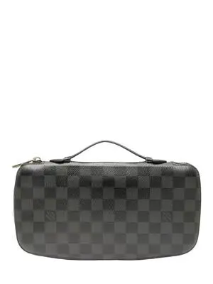 LOUIS VUITTON 2014 Damier Graphite Atoll Organizer - Black