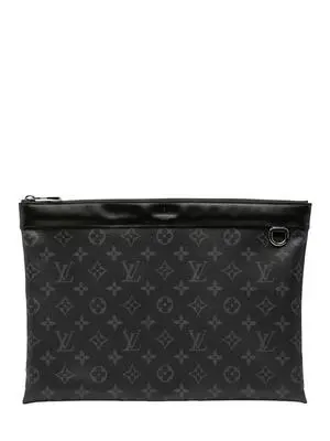 LOUIS VUITTON Monogram Eclipse Discovery Pochette Gm - Black