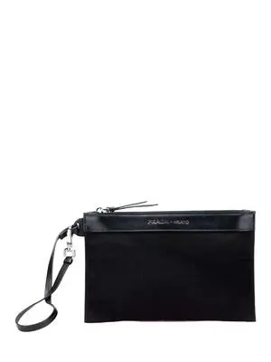 Prada Canvas Canapa Clutch Bag - Black