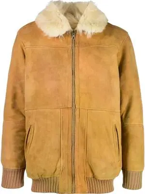 A.N.G.E.L.O. VINTAGE CULT 1990s Shearling Zip-up Jacket - Brown