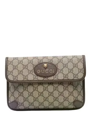 Gucci Gg Supreme Web Neo Vintage Belt Bag - Brown