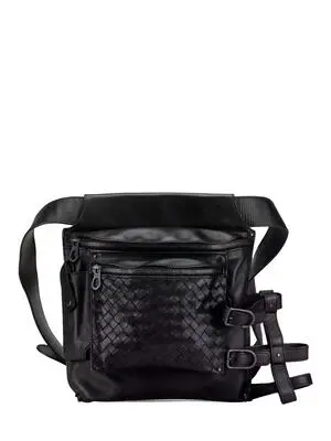 Bottega Veneta 21st Century Nappa Intrecciato Utility Belt Bag - Black