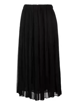 GUCCI Sheer Gathered Midi Skirt