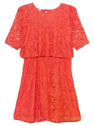 Moschino 1990s Lace Dress - Orange