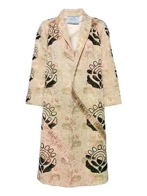 PRADA Embroidered Floral Coat
