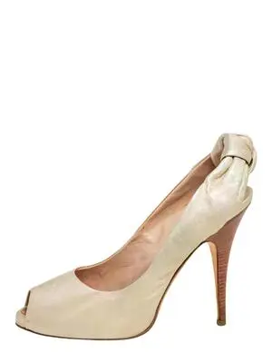 GIUSEPPE ZANOTTI 120mm Peep-toe Platform Pumps - Gold