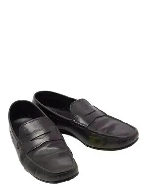 TOD'S Gommini Leather Loafers - Black