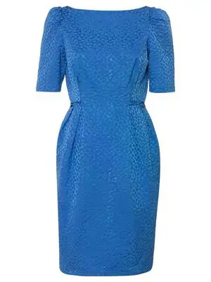 Carolina Herrera Textured Dress - Blue