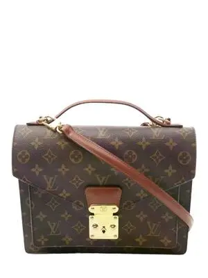 LOUIS VUITTON 1995 Monceau Monogram Tote Bag - Brown