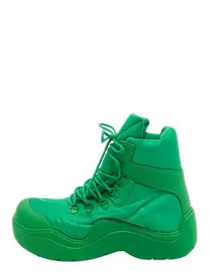 Bottega Veneta Padded Lace-up Boots - Green