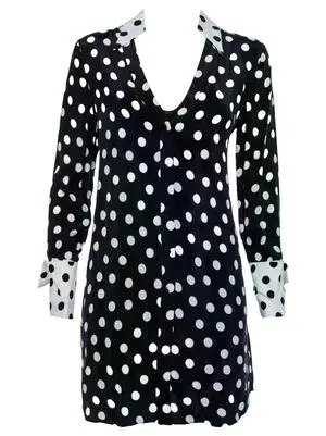 Alice + Olivia Polka Dot Dress - Black
