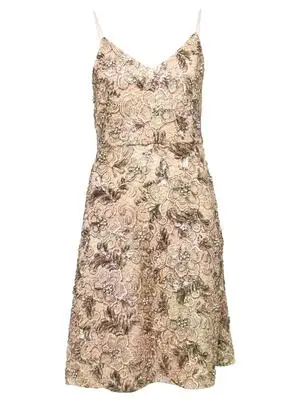 Alaïa Lace-embellished Dress - Brown