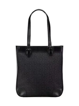 Celine Macadam Canvas Tote Bag - Black