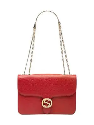 Gucci Interlocking G Crossbody Bag - Red