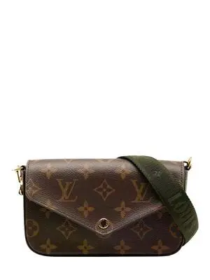 LOUIS VUITTON 2020 Monogram Felicie Strap And Go Crossbody Bag - Brown