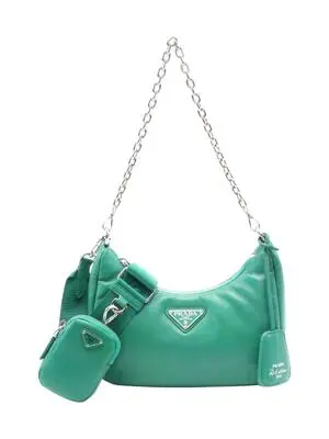 Prada 2010s Re-edition 2006 Two-way Handbag - Green