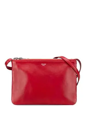 Celine Trio Crossbody Bag - Red