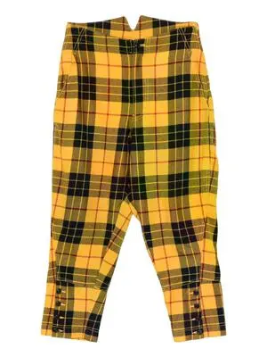 Comme Des Garçons 2010 Tartan Wool Trousers - Yellow