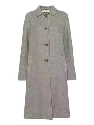 A.N.G.E.L.O. VINTAGE CULT 1960s Single-breasted Wool Coat - Grey