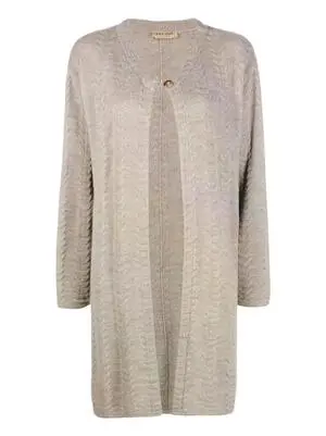 Giorgio Armani 1990s Round-neck Knitted Cardigan - Neutrals