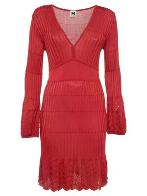 Missoni V-neck Dress - Red