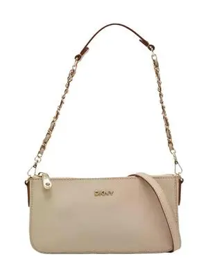 Dkny Adria Chain-embellished Crossbody Bag - Neutrals