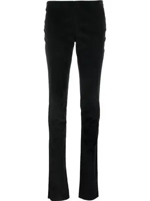 Gucci 2000s Skinny Velvet Trousers - Black