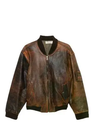 A.N.G.E.L.O. VINTAGE CULT 1990s Leather Jacket - Brown
