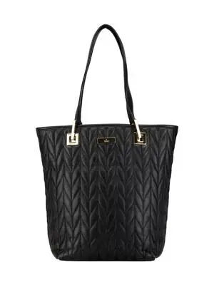 Gucci 20th Century Quilted Leather Tote Bag - Black