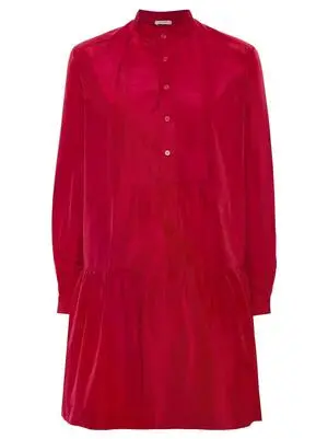 Miu Miu 2000s Satin Dress - Red