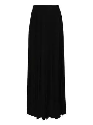 Dior 1990s Pleated Maxi Skirt - Black