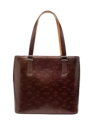 LOUIS VUITTON 2002 Monogram Mat Stockton Tote Bag - Red