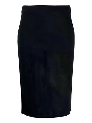 Gianfranco Ferre 1990s Knitted Pencil Skirt - Blue