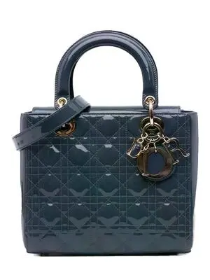 Dior 2020 Cannage Lady Satchel - Blue