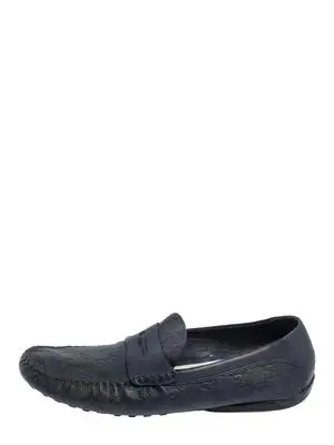 Gucci Classic Gg-debossed Loafers - Blue