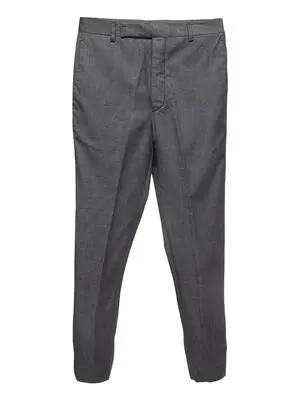 Prada 2024 Wool Pleated Trousers - Grey