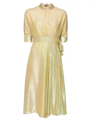 Prada Mid-length Shiny Dress - Gold