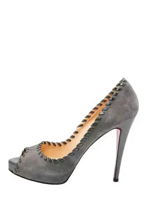 CHRISTIAN LOUBOUTIN 125mm Suede Pumps - Grey