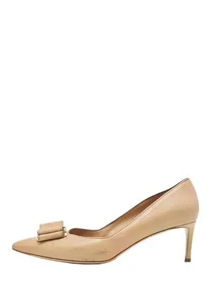 FERRAGAMO 50mm Plaque-detailed Pumps - Neutrals