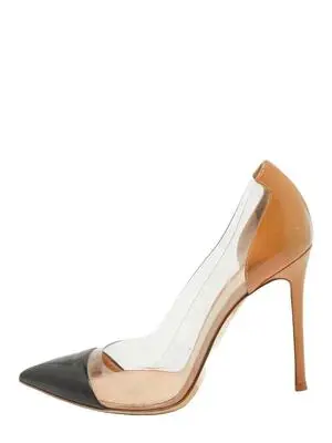 GIANVITO ROSSI 110mm Plexi Transparent-panel Pumps - Brown