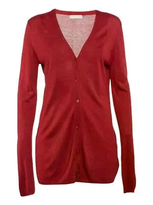 Max Mara Knitted Cardigan - Red