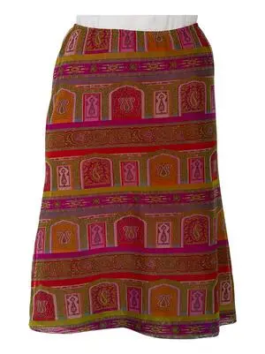 Etro Paisley-print Knee-length Skirt - Red