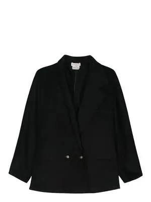 Versace 1980s Asymmetric Jacket - Black