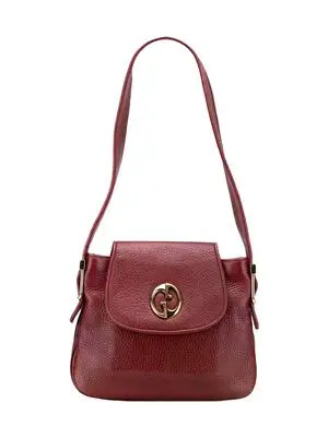 Gucci 1973 Leather Shoulder Bag - Red