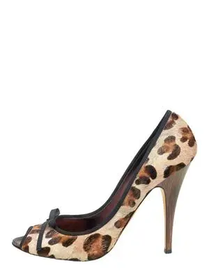 GIUSEPPE ZANOTTI 120mm Leopard-print Pumps - Brown