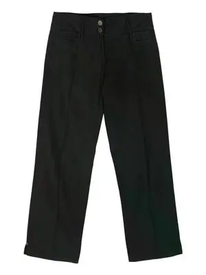 Dolce & Gabbana 2000s Pressed-crease Trousers - Black
