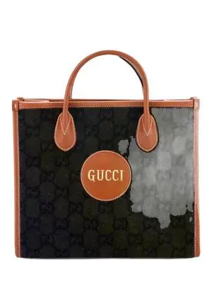 Gucci Off The Grid Gg Wool Small Tote Bag - Green