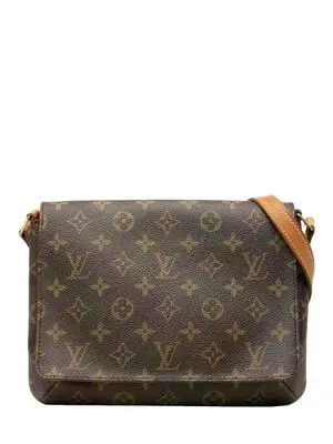 LOUIS VUITTON Monogram Musette Tango Shoulder Bag - Brown